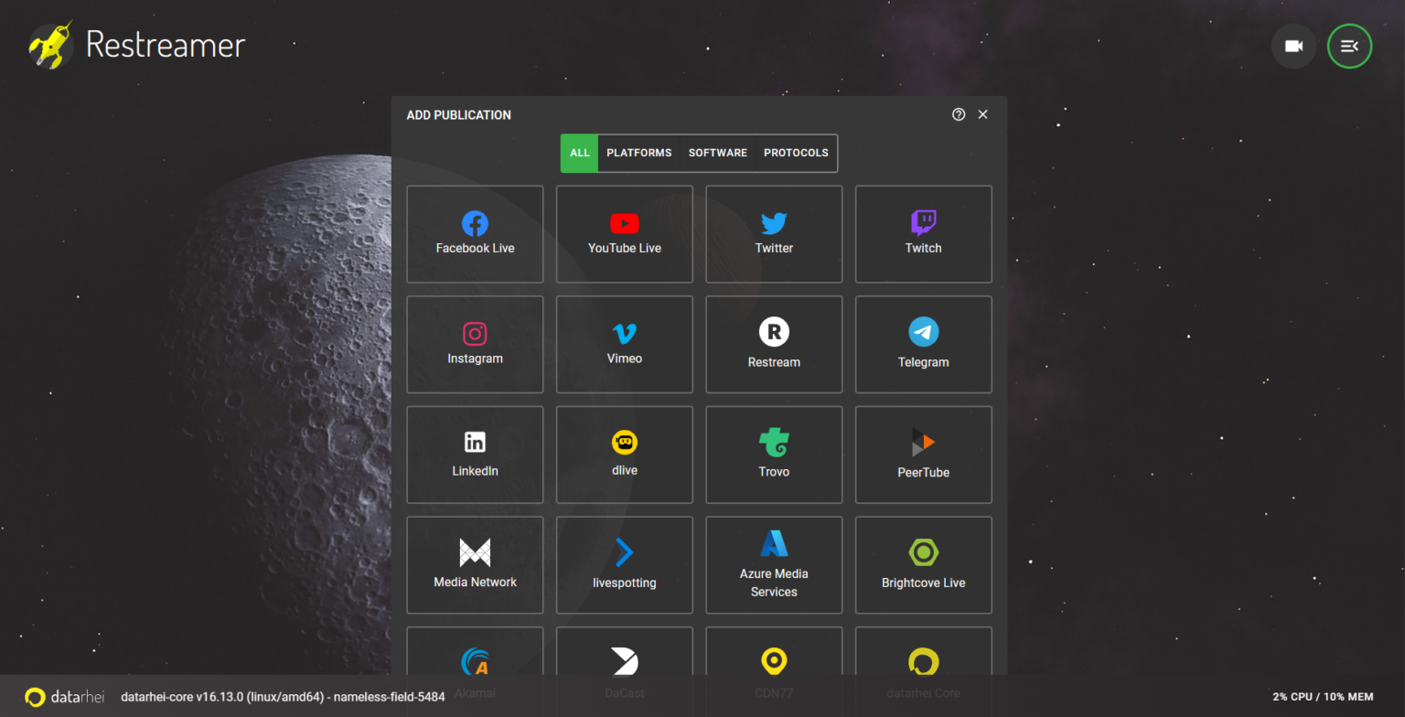 Restreamer เซิร์ฟเวอร์สตรีมมิ่งแบบโฮสต์ด้วยตนเอง | CYN Communication